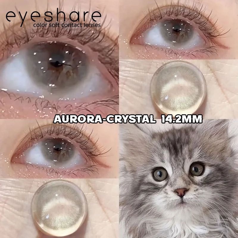 Eyeshare Contact Lens 1 pair AURORA Crystal 14.2mm Doll Eye Comfort ...
