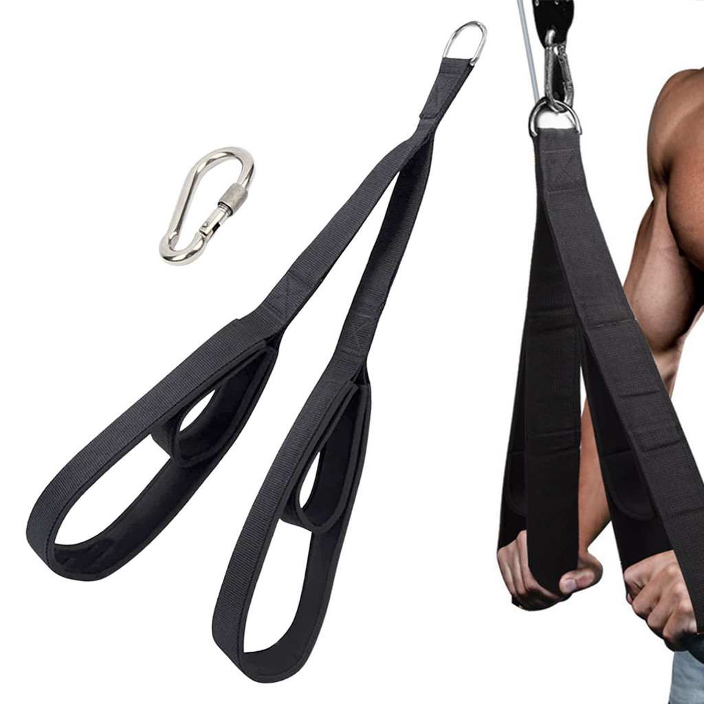 Tricep Rope Pull Down Pulley System Overhead Pull Back Comfortable ...