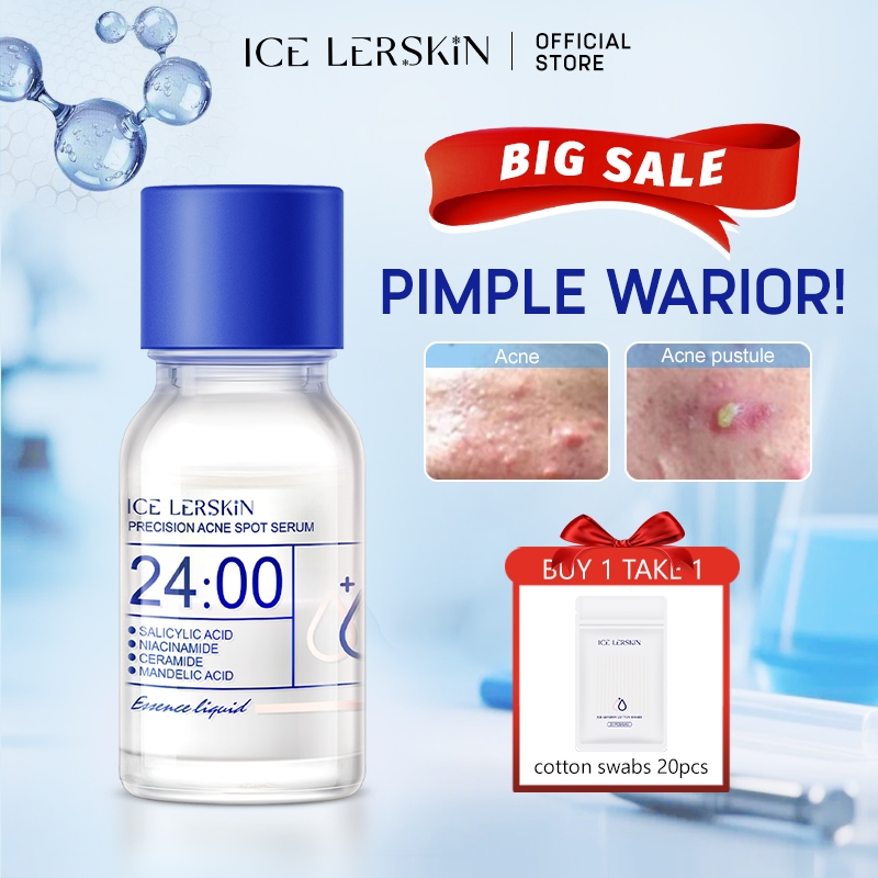 ICE LERSKIN Acne Essence Salicylic Acid Anti-acne Serum Lighten Acne ...