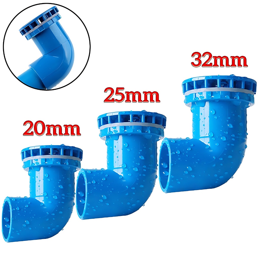 Inner Diameter 20-32mm PVC 90 Degree Drain Elbow Aquarium Outlet Water ...