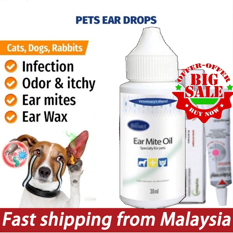 Pet Ear Cleaner Ear Mite Drop for Cat & Dog (100% Original) Ubat ...