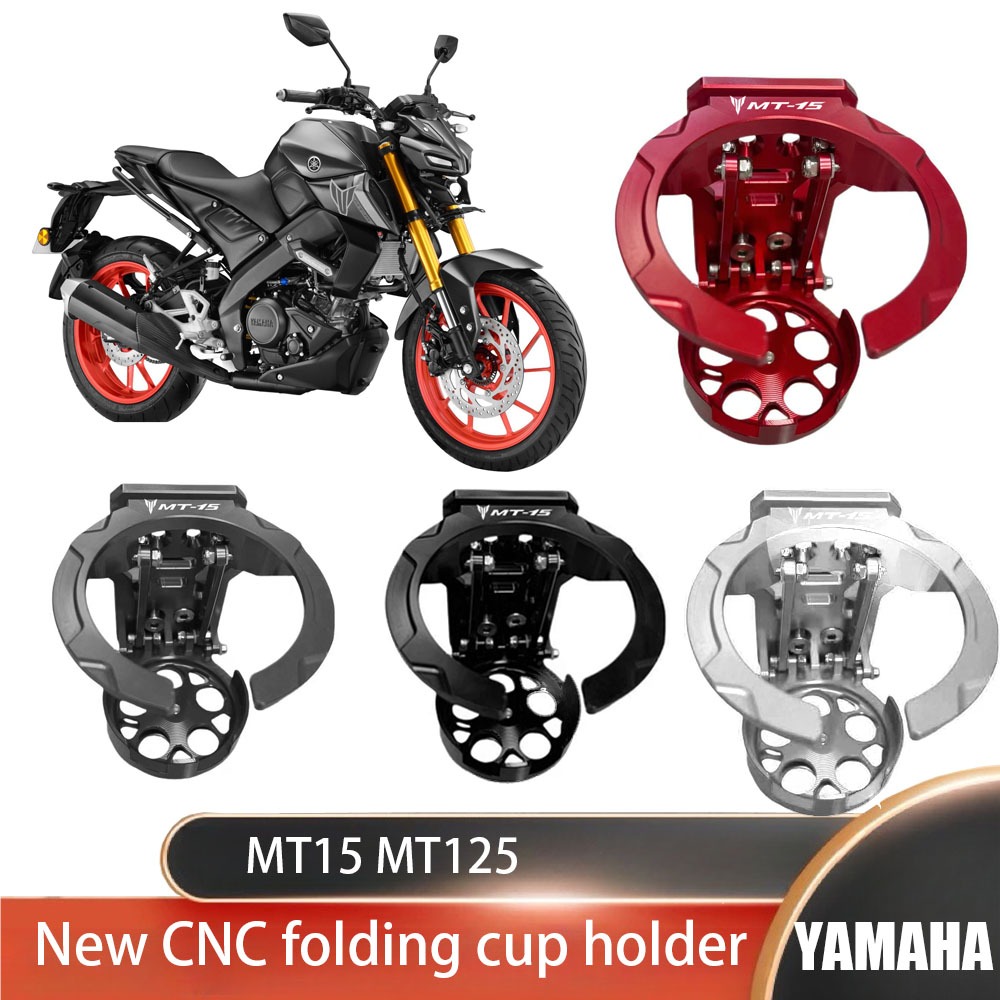 Compatible with Yamaha MT15 mt15 new cnc folding cup holder 2014-2025 ...