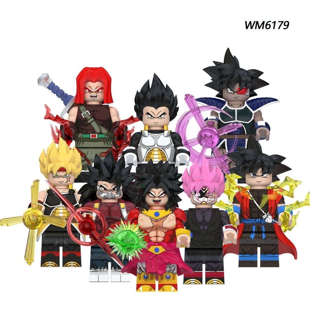 Anime Son Goku Block Toys Figure Vegeta Torankusu Broly Turles Building ...