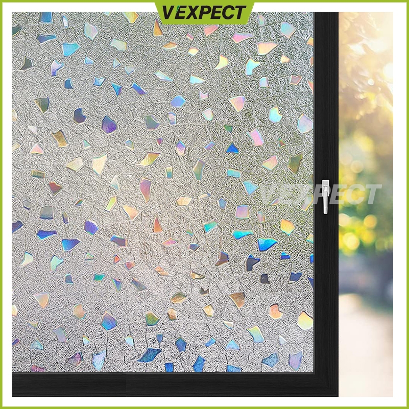 3D Window Film Sticker Privacy, Decorative Glass Film, Removable Static ...