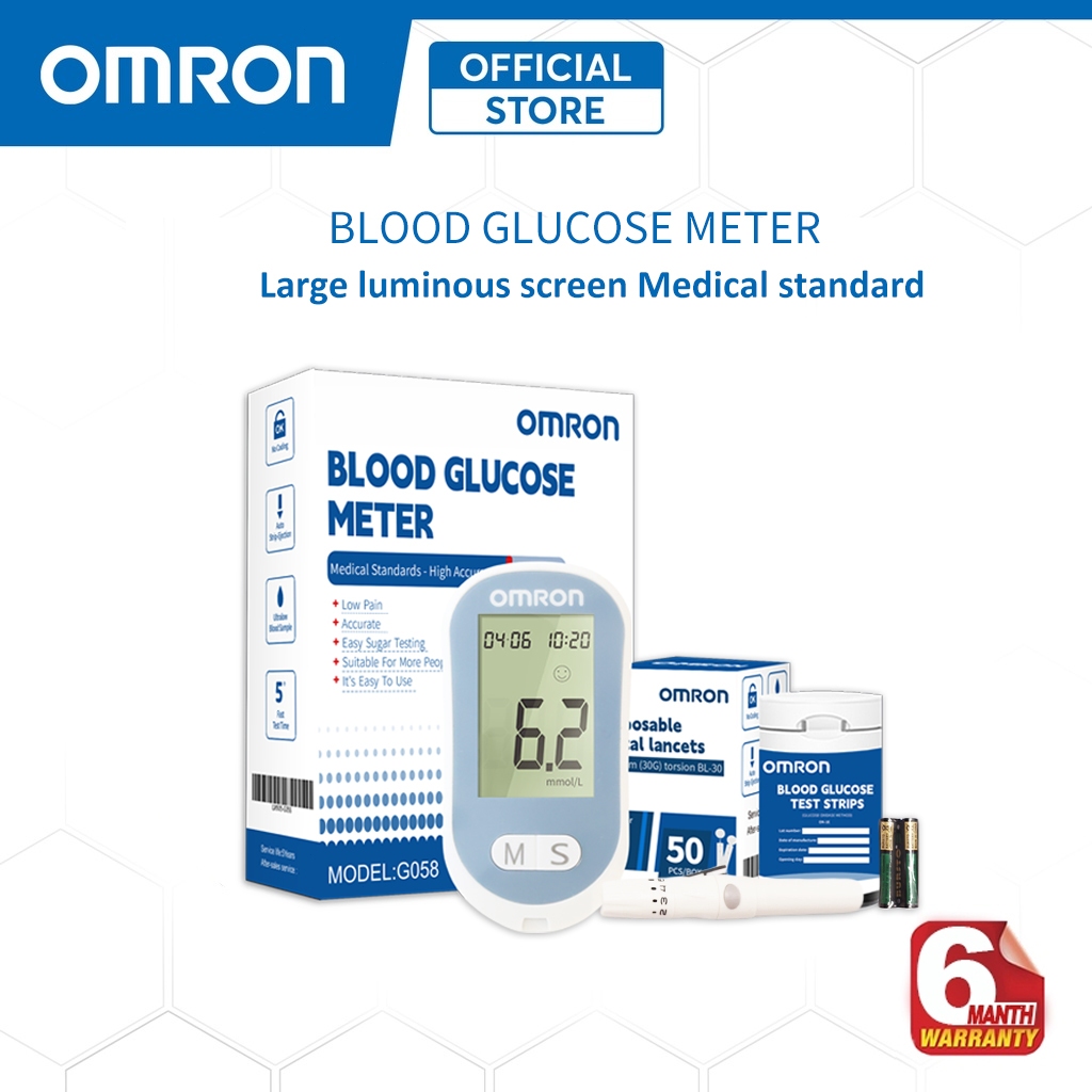 Glucometer test kit with strip Blood Glucose Monitor Meter & 50pcs Test ...