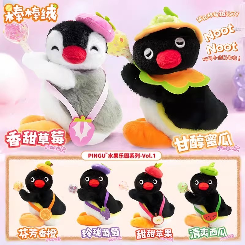 Pingu Fruit Paradise Series Plush Blind Box Pendant Doll Figure ...