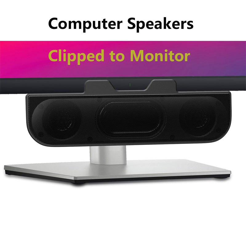 [Clip-on Speakers] Computer Speakers PC for Desktop, Laptop, USB/USB C ...