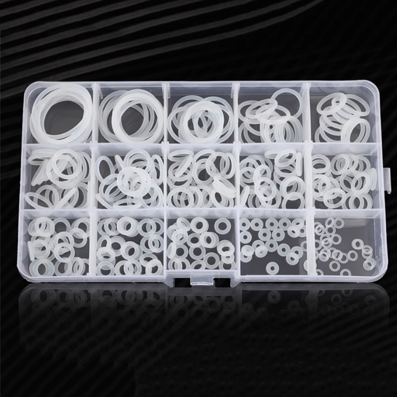 Clear Silicon O-ring Gasket Round Washers Set Food Grade Silicone ...