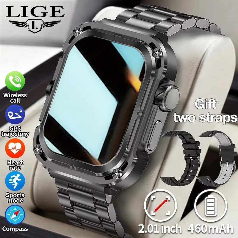 【Three*Straps】 LIGE Z85 MAX Jam Tangan Smart Watch Original Bluetooth ...
