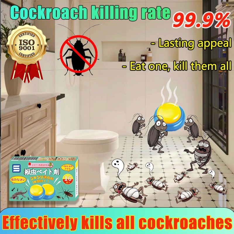 【16 pcs/box】Verve Umpan lipas Cockroach killer Racun lipas Cockroaches ...