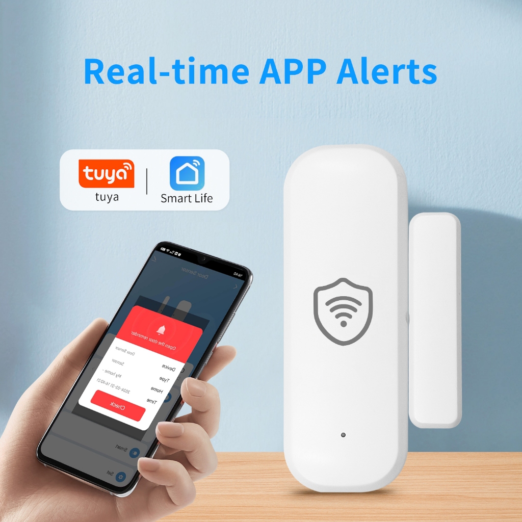 Tuya Wifi Door Sensor Window Entry Sensor Security Burglar Door Sensor ...
