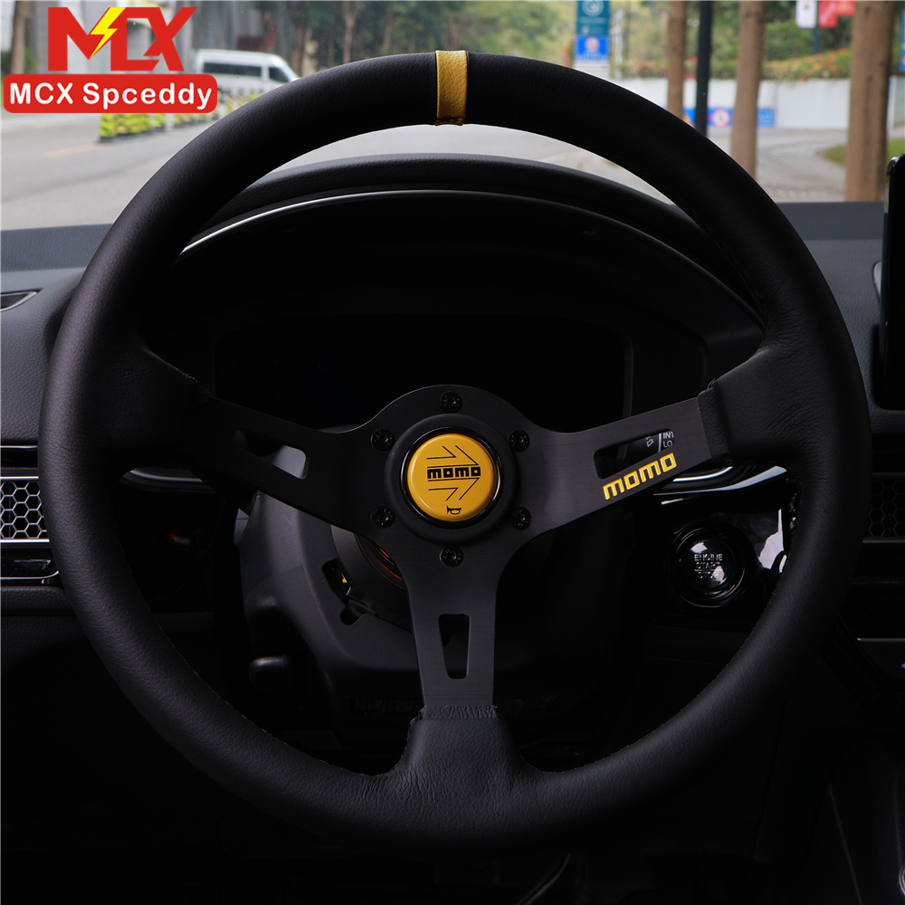 MOMO Full Speed Japan Style Racing Sport Steering Wheel 13inch 13.5inch 335mm Deep Dish Real ...