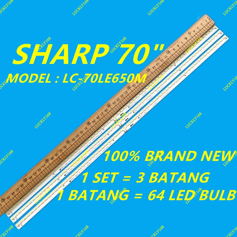 NEW 1 SET LC-70LE650M SHARP 70" LED TV BACKLIGHT LC-70LE650 70LE650M ...