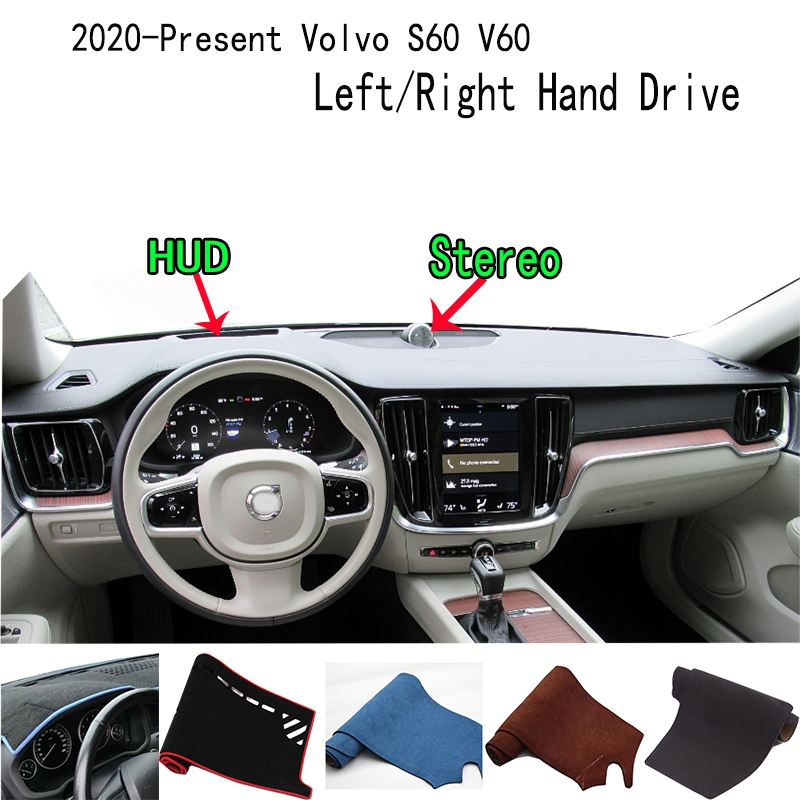 For Volvo S60 V60 2020-2025 Dashmat Dashboard Cover Instrument Panel ...