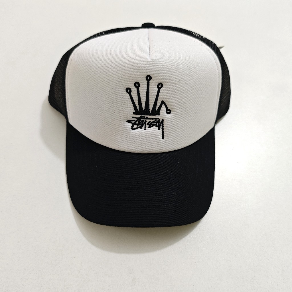 Stu ssy Crown Logo Classic black and white Breathable outdoor Baseball ...