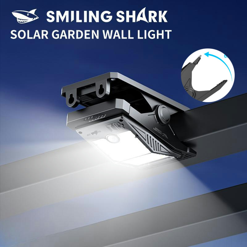 SMILING SHARK BD072 LED Wall Light Induction Garden Light Solar Energy ...
