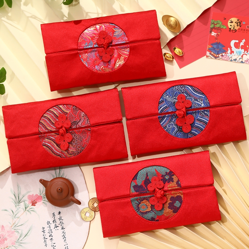 CNY Red Envelopes for 2026 Cloth Angpao High-quality Embrace Elegance ...