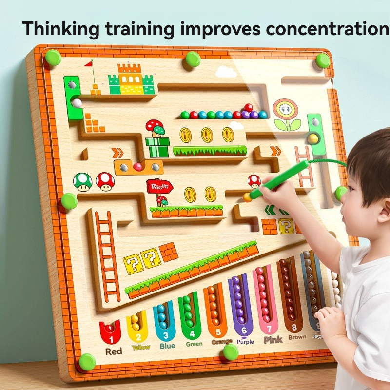 magnetic maze Children Magnetic Labyrinth Roll-On Concentration ...