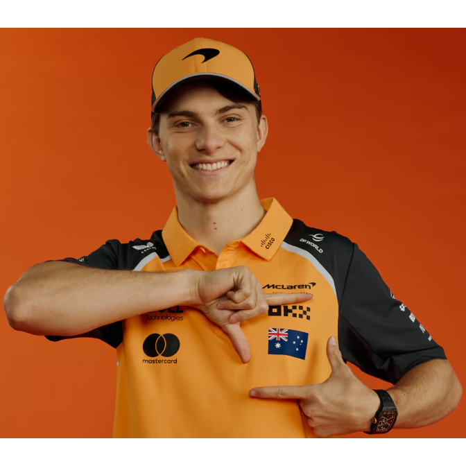 McLaren 2025 2026 f1 Team Oscar Piastri Driver Set Up T-Shirt polo ...