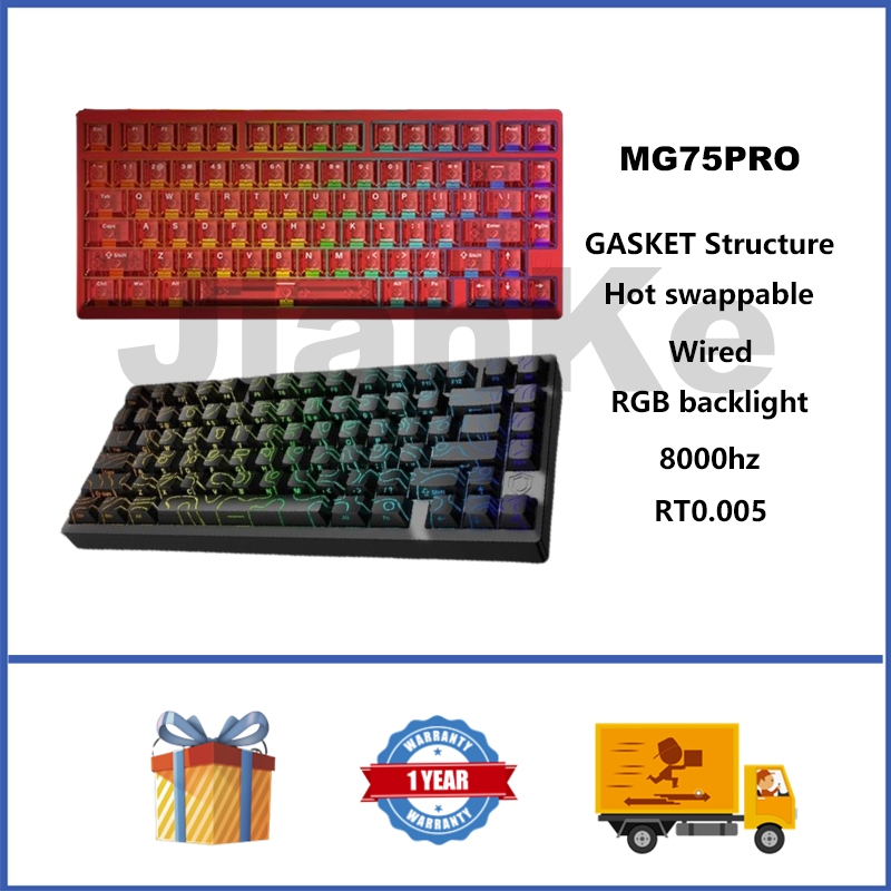 IROK MG75PRO All Aluminum Magnetic Wired Keyboard 75% Hot swappable RT0 ...