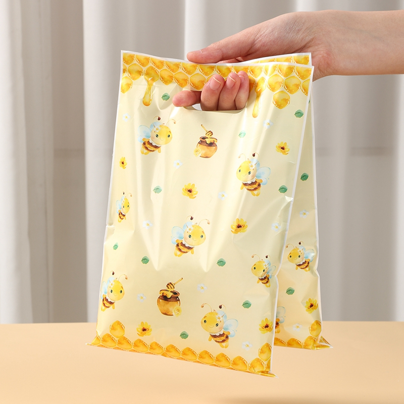 10/25/50pcs Bee Theme Loot Bag Plastic Candy Bag Party Favors Baby ...