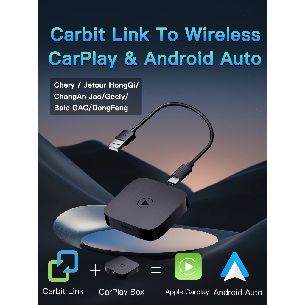 Carbitlink Smartlink Phonelink Easy connect to Wireless CarPlay Android ...