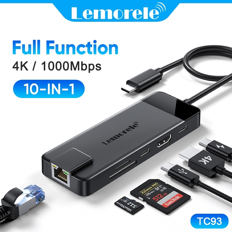 Lemorele USB C to HDMI to Type C HDMI Adapter USB C HUB Docking Station Laptop Dock Hdmi ...