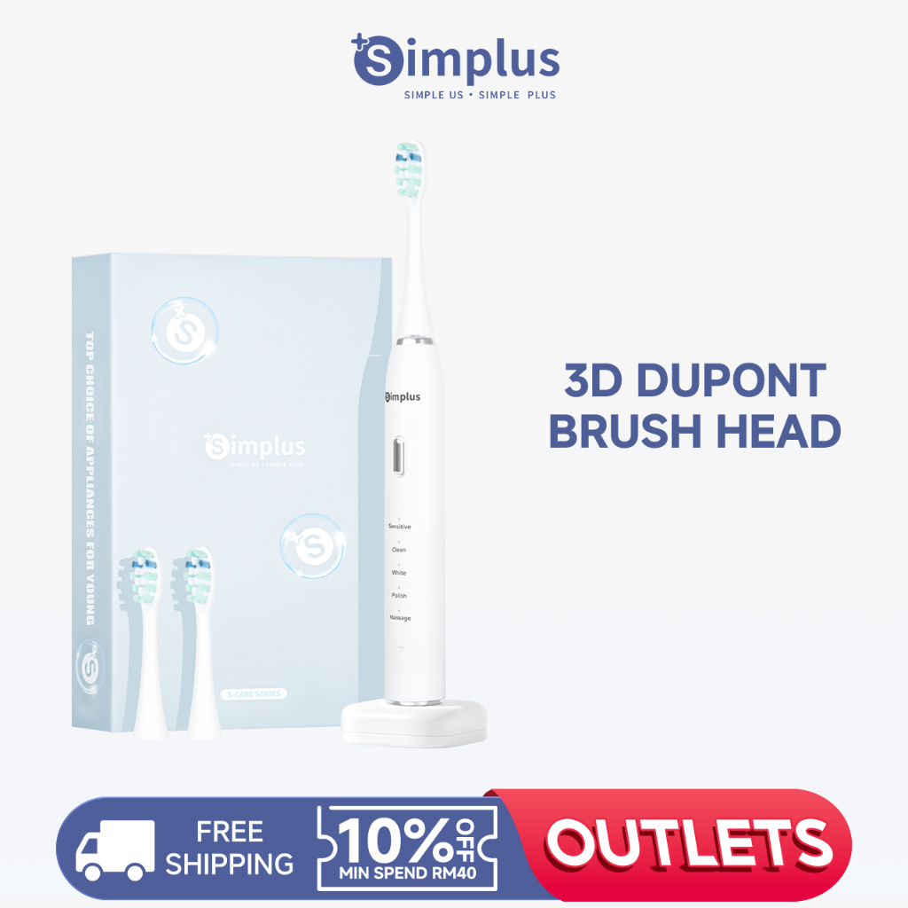 Simplus Electric Toothbrush Fully Auto Intelligent Maglev Sound&Dupont ...