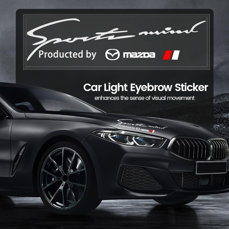 Car Styling Light Eyebrow Decor Sticker Lamp Eyebrow Decoration Decal ...
