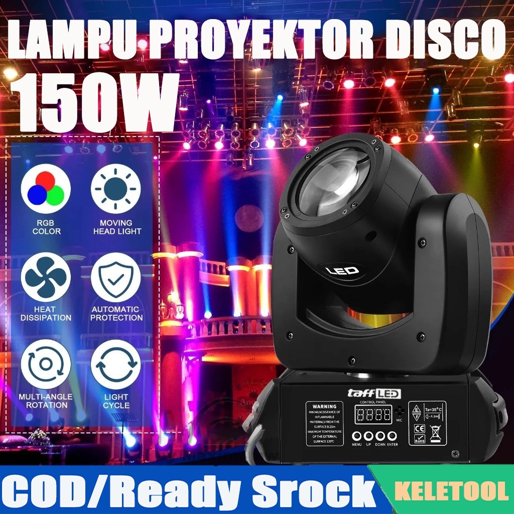 GOBO Moving Head Beam Light LED Stage Light 150w beam moving head RGBW ...
