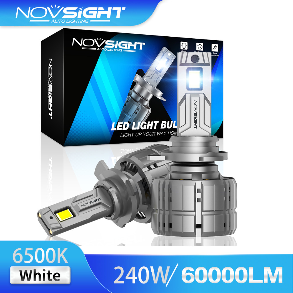 Novsight N60 9012 hir2 Newest design Car LED Headlight 240W 60000LM ...