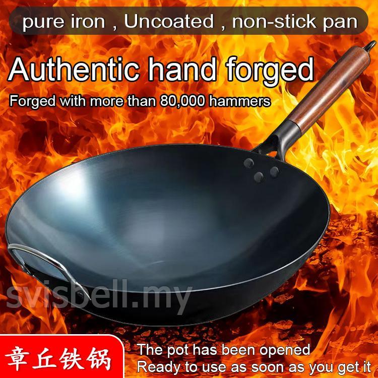 No Coating healthier 32cm/36cm/40cm non stick handmade cast Thickened ...