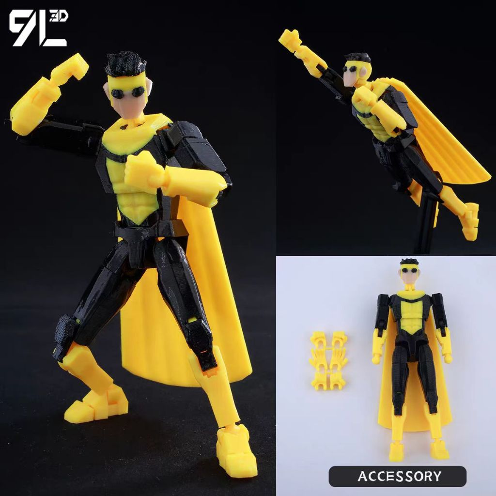 9l3d Printing Movable Joint Comic Character Doll Invincible Kid Figure ...