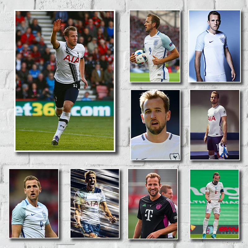 Harry Kane Retro Kraft Paper Poster | Decorative Painting of Premier ...