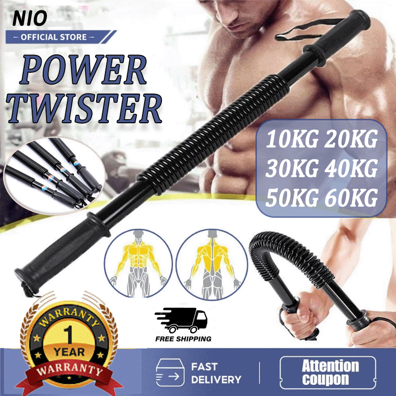 Spring arm force Bar 10/20/30/40/50/60KG Training Fitness Gym Equipment ...