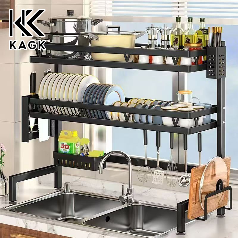 KAGK Sink dish rack Rak Pinggan Stainless Steel Rak Dapur Sinki Dish ...
