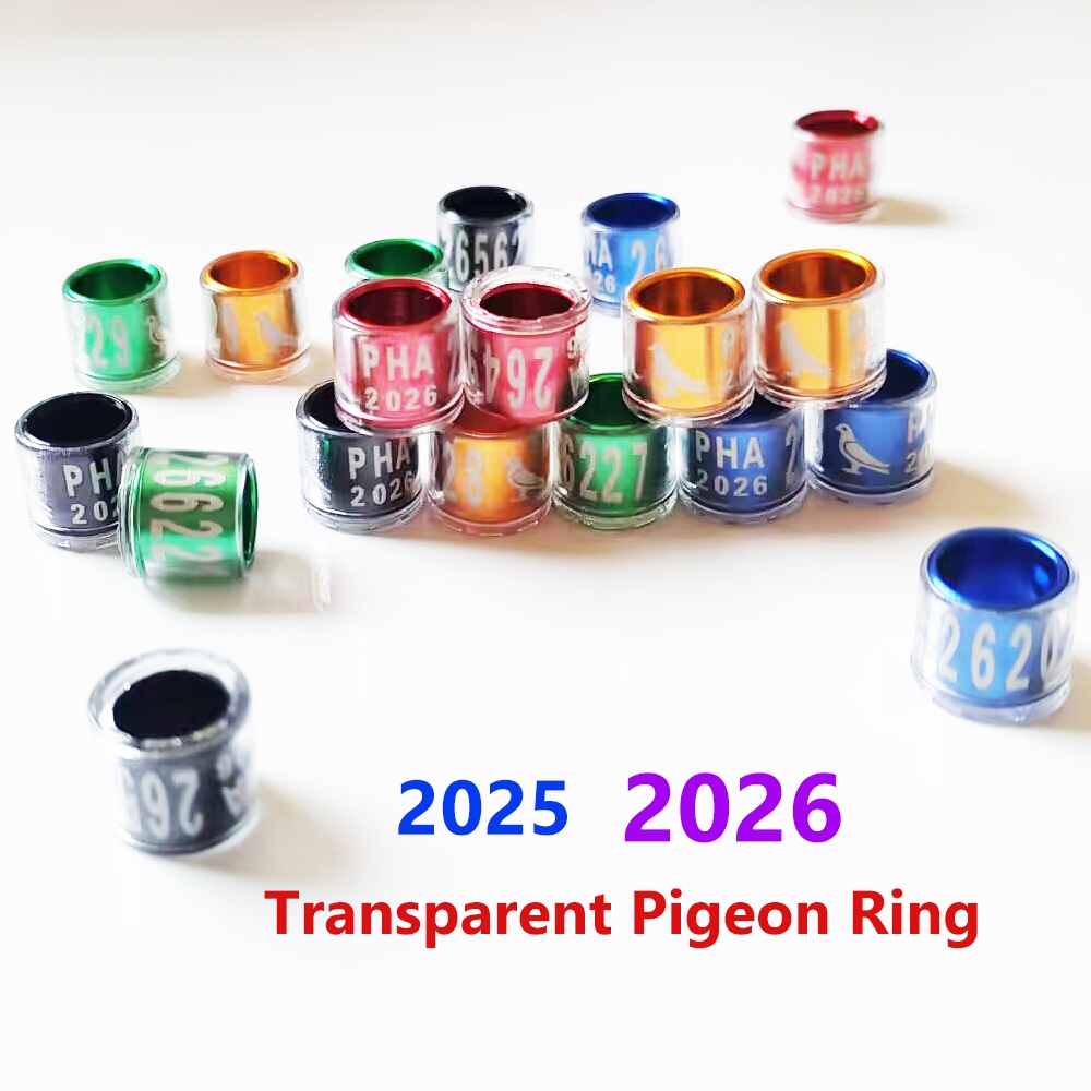 PHA Pigeon Foot Ring 2026 8mm transparent Dove Ring Parrot Leg Ring ...
