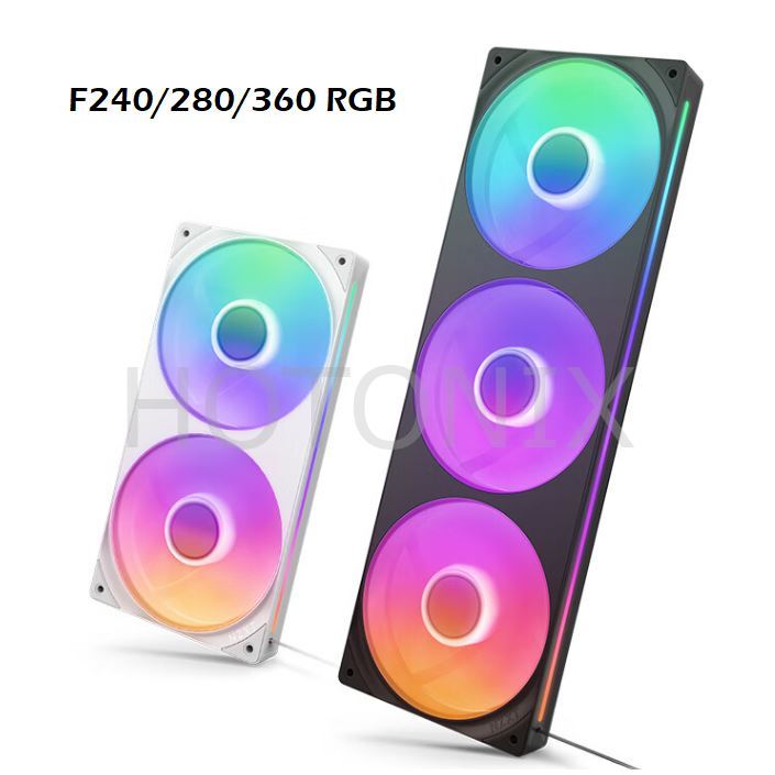 NZXT F240 F360 F280 RGB 240mm/360mm/280mm fan PWM for PC cases and ...