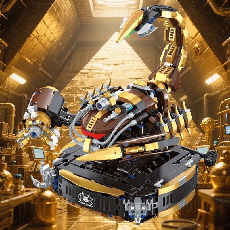 Giant Ancient Egyptian Mechanical Bionic Scorpion Building Block Set ...
