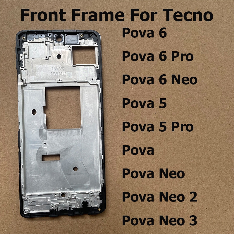 LCD Frame Middle Frame Bezel Housing Replacement Parts For Tecno Pova 6 ...