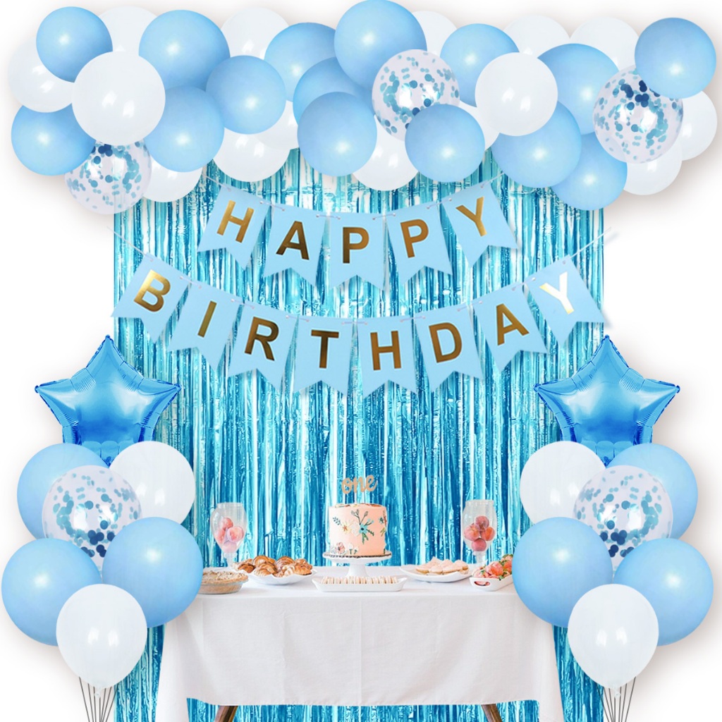 【Local Shipping】50PCS Balloons Set Party Decorations Belon Birthday ...
