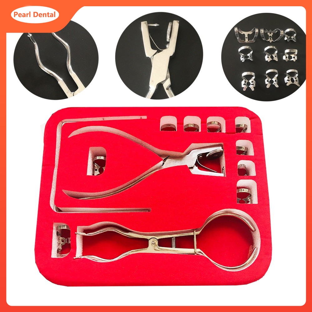 Dental Rubber Dam Kit Stainless Steel Instruments Punch Tapper | Shopee ...