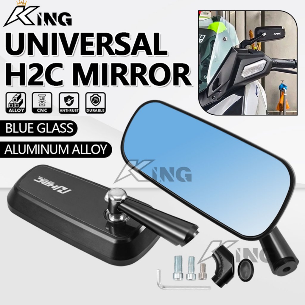UNIVERSAL H2C SIDE MIRROR MOTORCYCLE REARVIEW MIRROR CNC ALUMINUM ALLOY ...