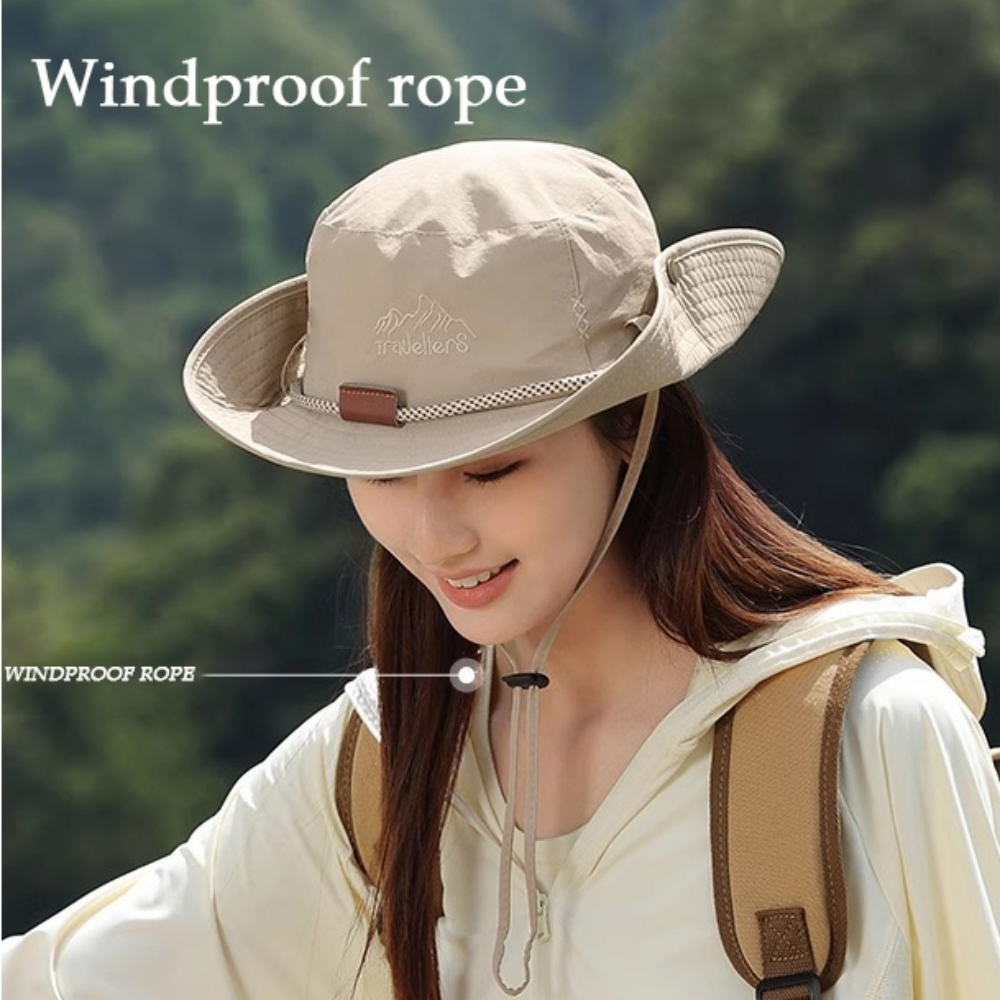UV50+ Outdoor Hiking Hat Hiking Hat for Woman Unisex Camping Cap Wide ...