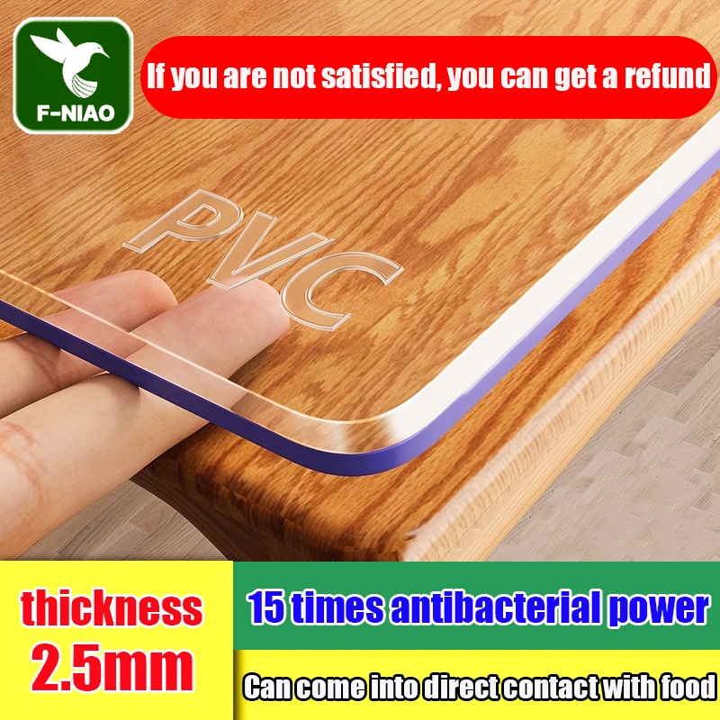 【2.5mm thickness】alas meja plastik pvc table cover pvc table mat table ...