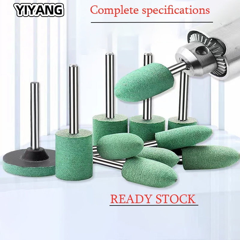 (1pcs） 3mm/2.35mm Mounted Stone Burr Rubber Grinding Head Grinder Burr ...