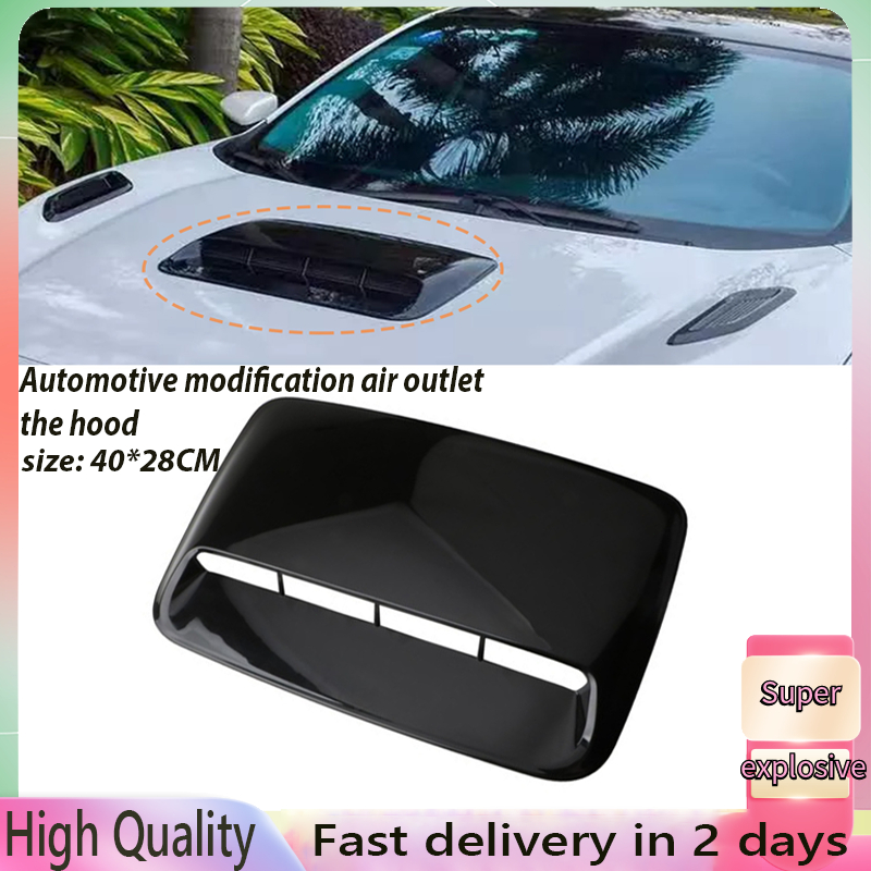 【Local delivery】Car Air Flow Intake Hood Scoop Vent Bonnet Decorative ...