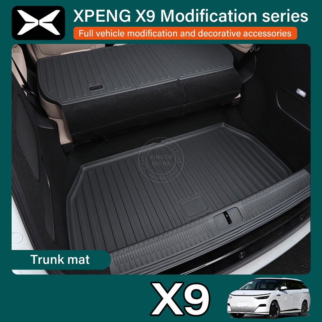 Suitable for 2025 Xpeng X9 Car Trunk Mat TPE Rear Cabin Storage Mat ...