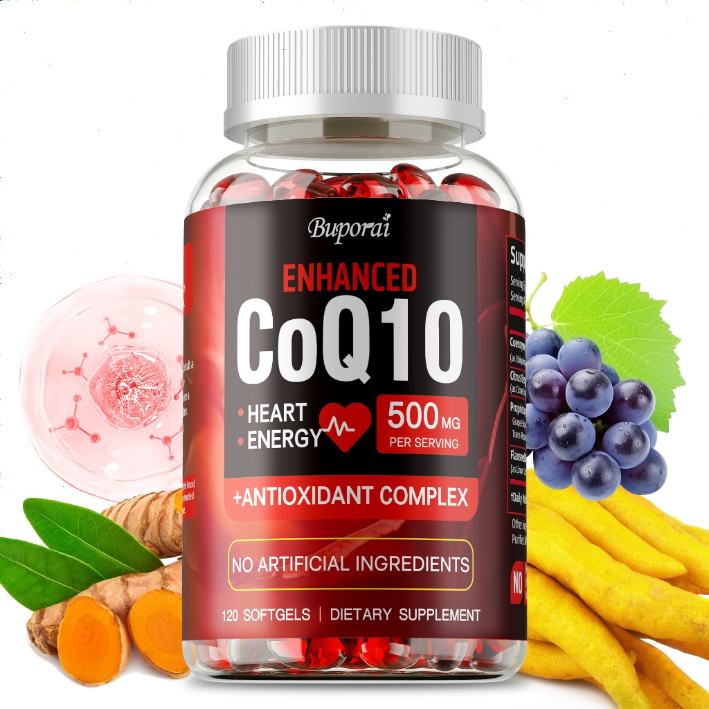High Absorption CoQ10 500MG - Co Q 10 Supplement 120 Softgels for Heart ...