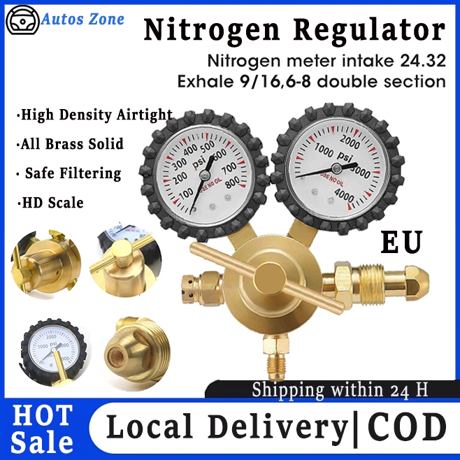 【Local Delivery COD】AN Nitrogen Regulator with 0-600 PSI Delivery ...